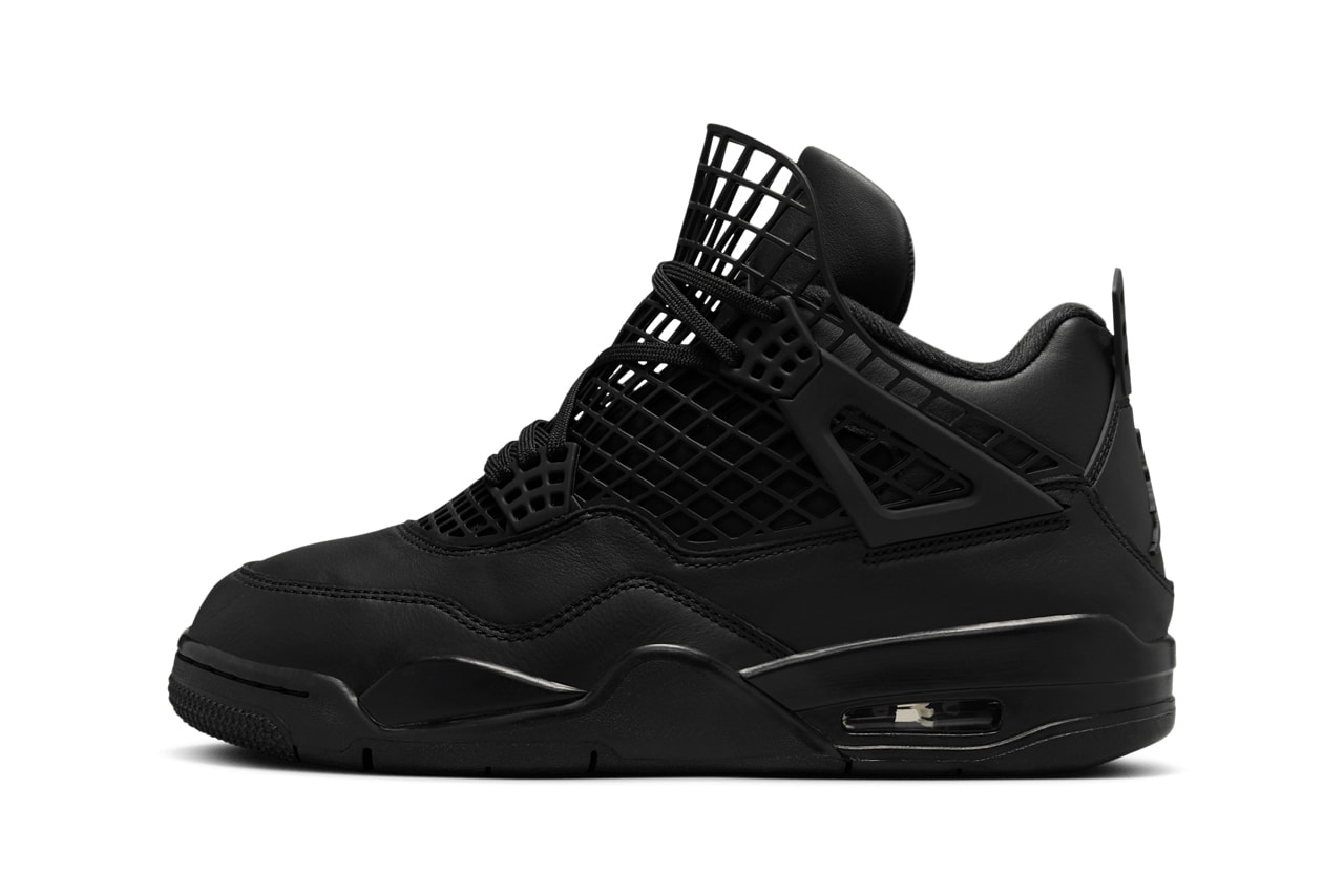 The Air Jordan 4 NET Surfaces in “Triple Black” – Hype Vault