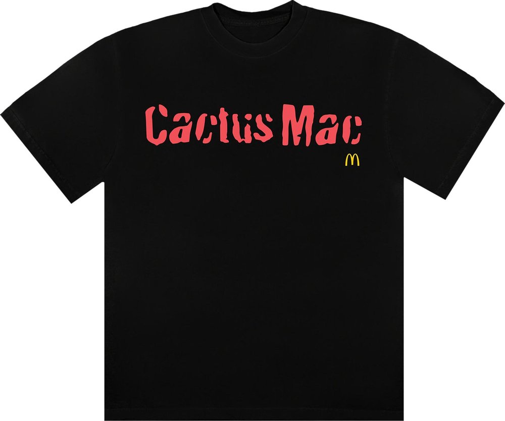 Cactus Jack Travis Scott McDonald's Cactus Mac Tee Black – Hype Vault