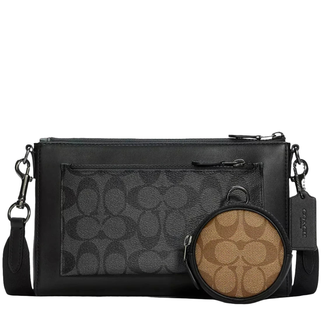 Coach Holden Crossbody In Signature Canvas Charcoal/Black Multi – Hype ...