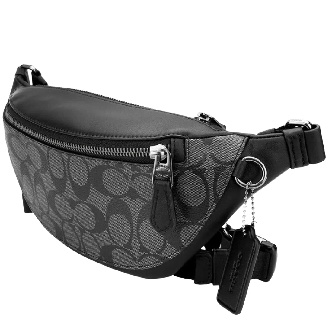 Coach Warren Mini Belt Bag In Signature Canvas Charcoal – Hype Vault